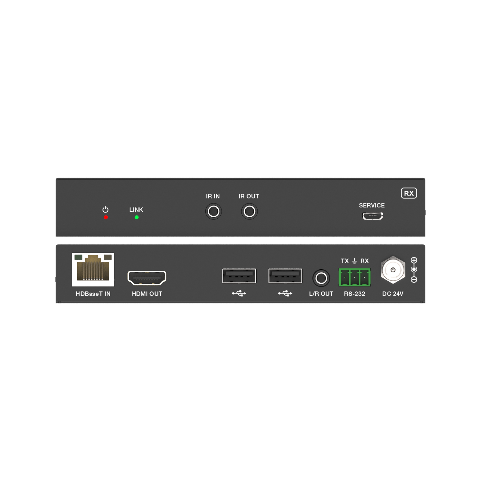 4K60 HDMI & USB-C 70m Extender Over HDBaseT with USB (Tx/Rx)